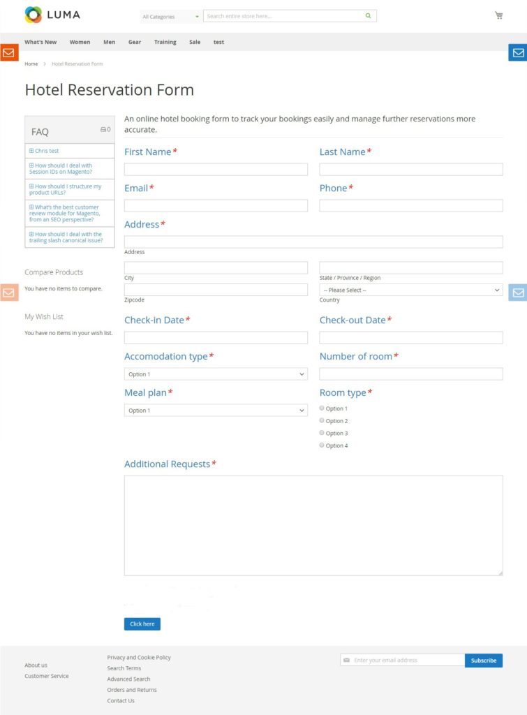 Create Hotel Reservation Form With Magento 2 Visual Form Builder - Magento Tutorial and ...